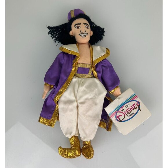 Disney | Toys | Vintage Disney Store Prince Ali Aladdin Bean Bag Plush Stuffed Toy 9s Nwt | Poshmark